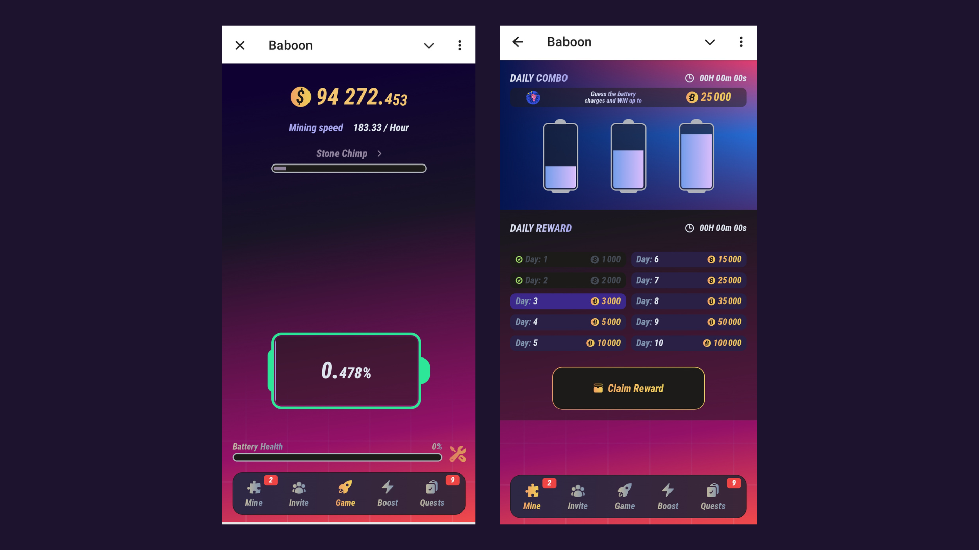 Baboon Daily Combo July 4 [Free 25000 $BOON Token]