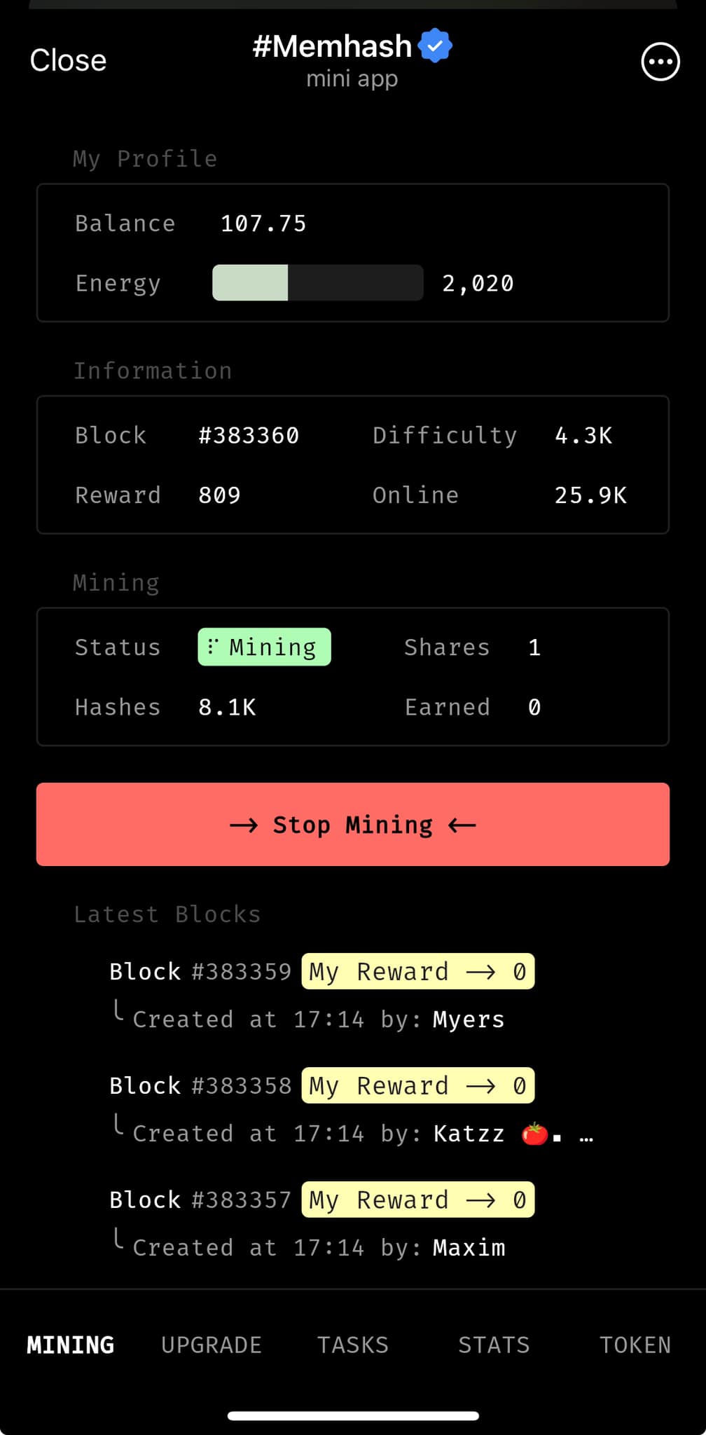 Memhash Mining: How to Earn Memhash Tokens on Telegram